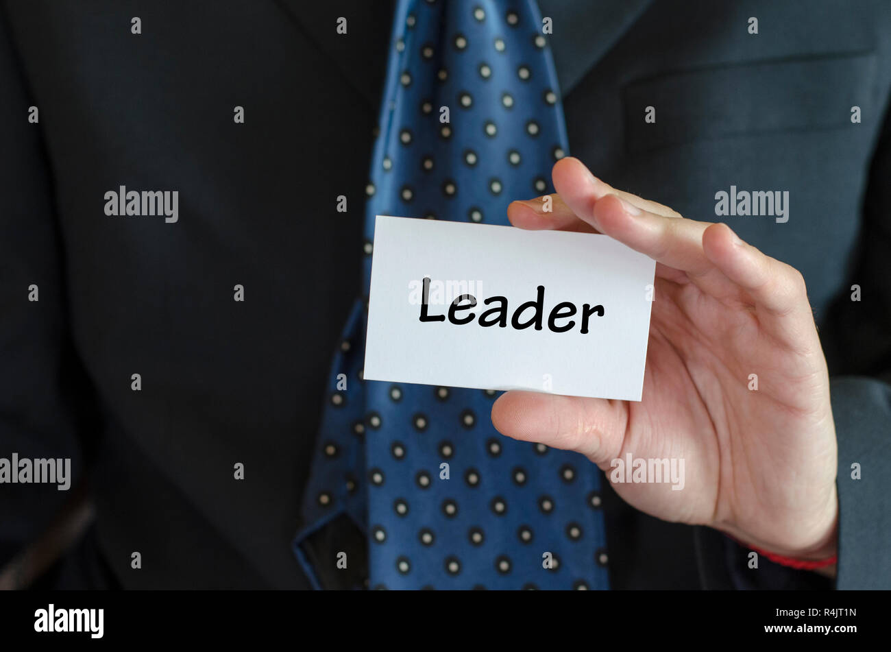 Leader text concept Stock Photo - Alamy