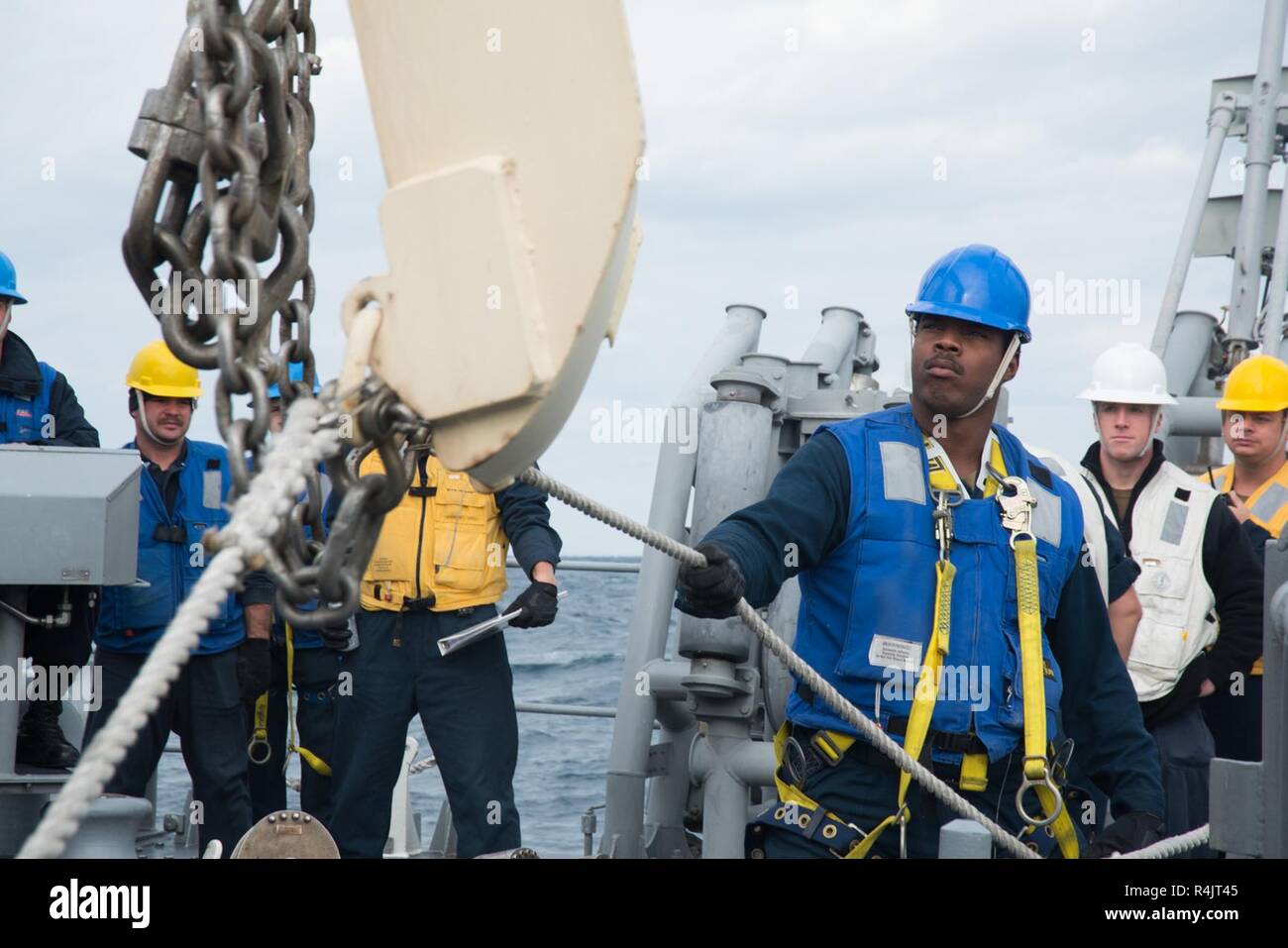 GENKAI-NADA SEA (October 28, 2018) Mineman 3rd Class Derrick Price ...