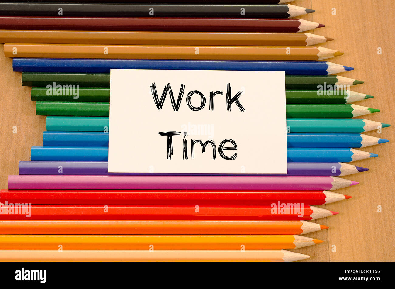 Work time text concept Stock Photo - Alamy