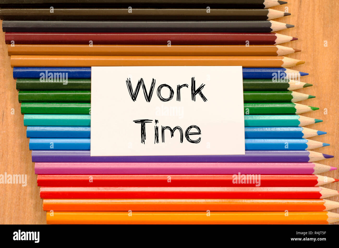 Work time text concept Stock Photo - Alamy