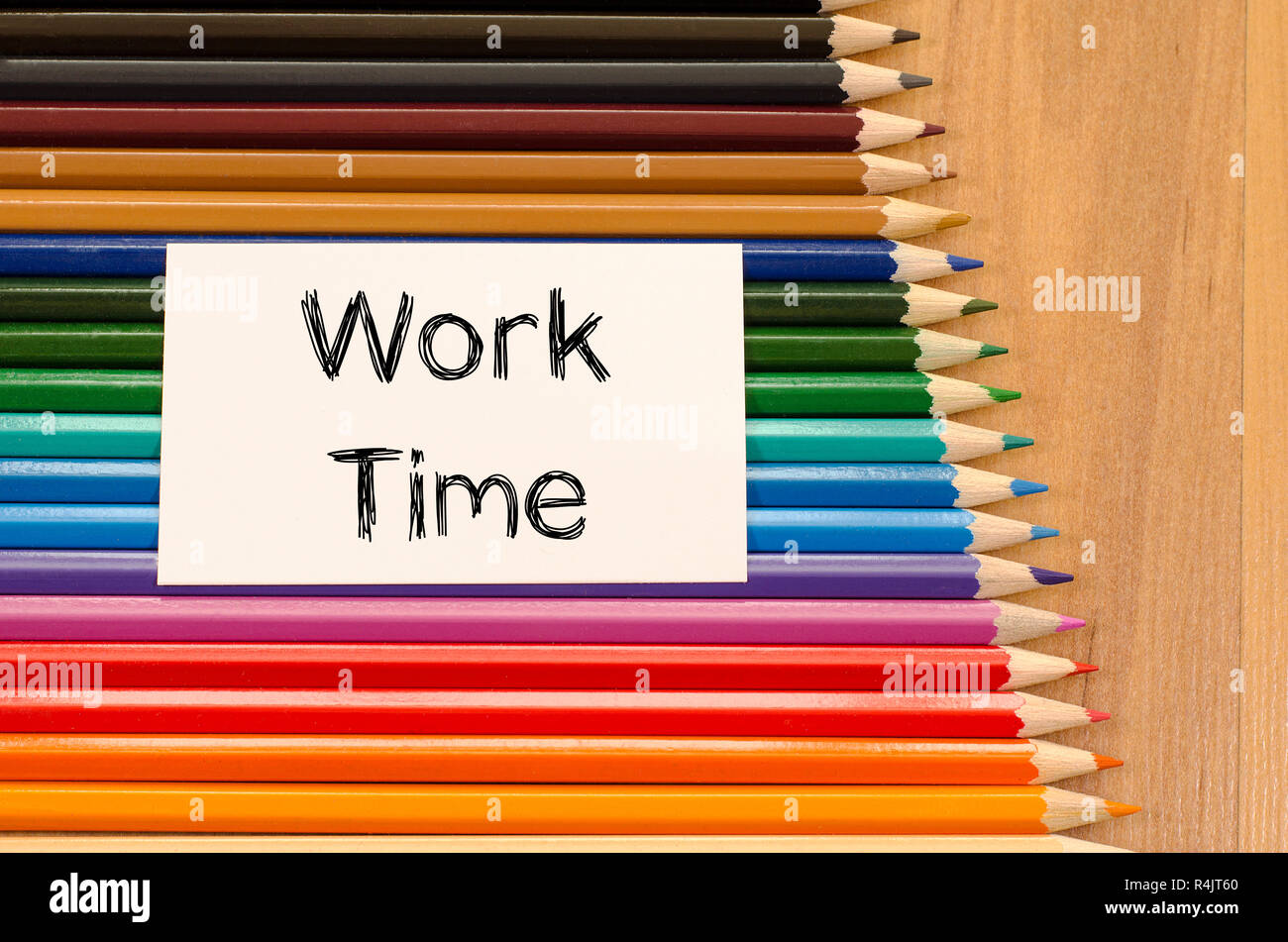 Work time text concept Stock Photo - Alamy