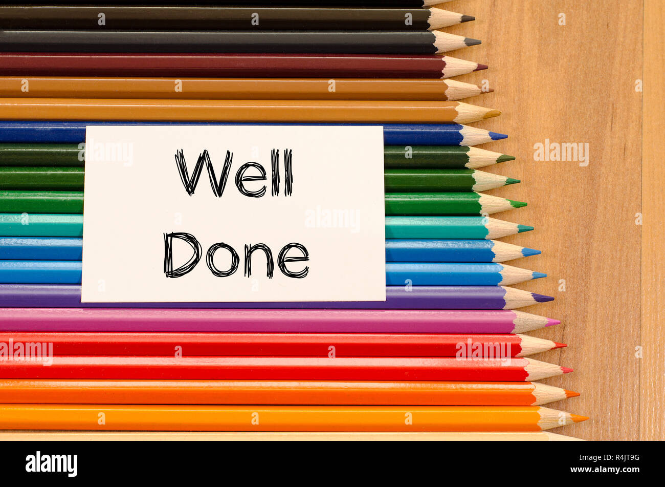 Well done text concept Stock Photo - Alamy