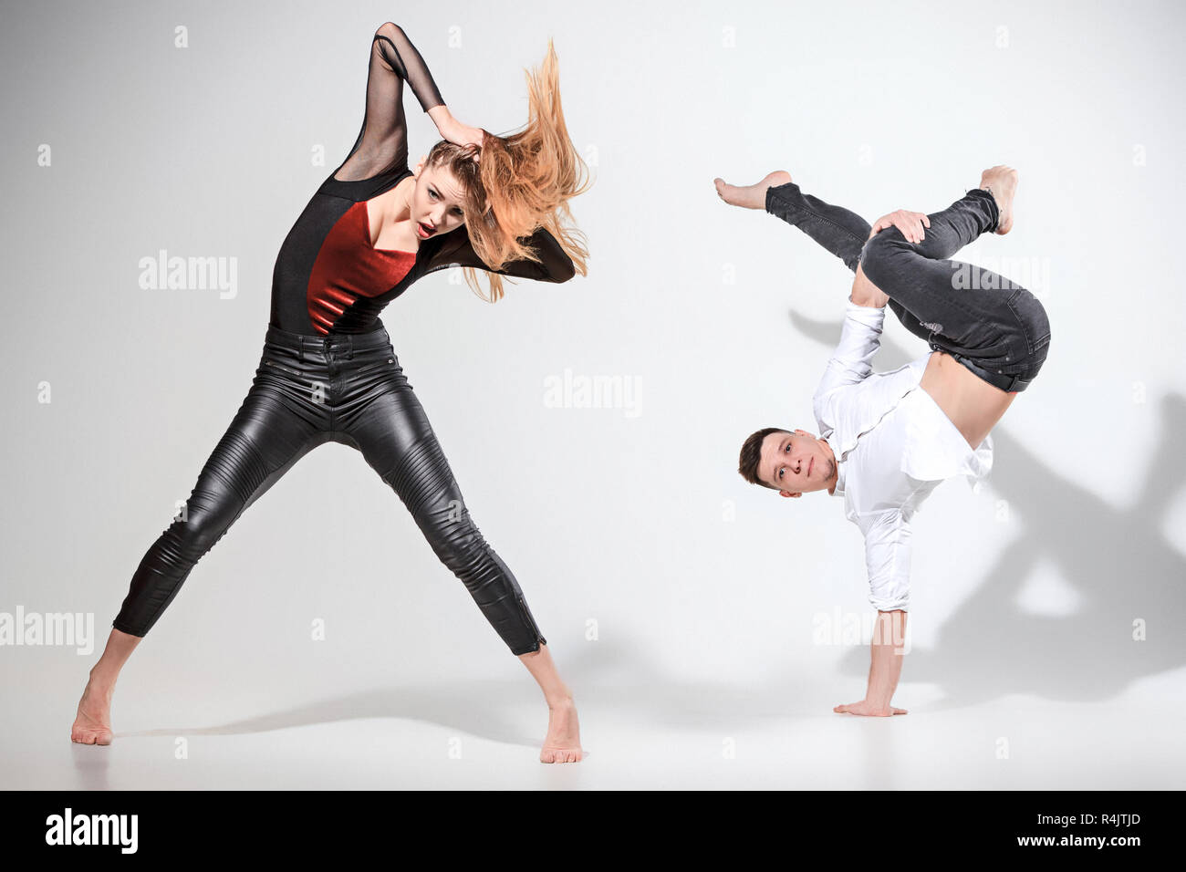 Two people dancing Stock Photo - Alamy
