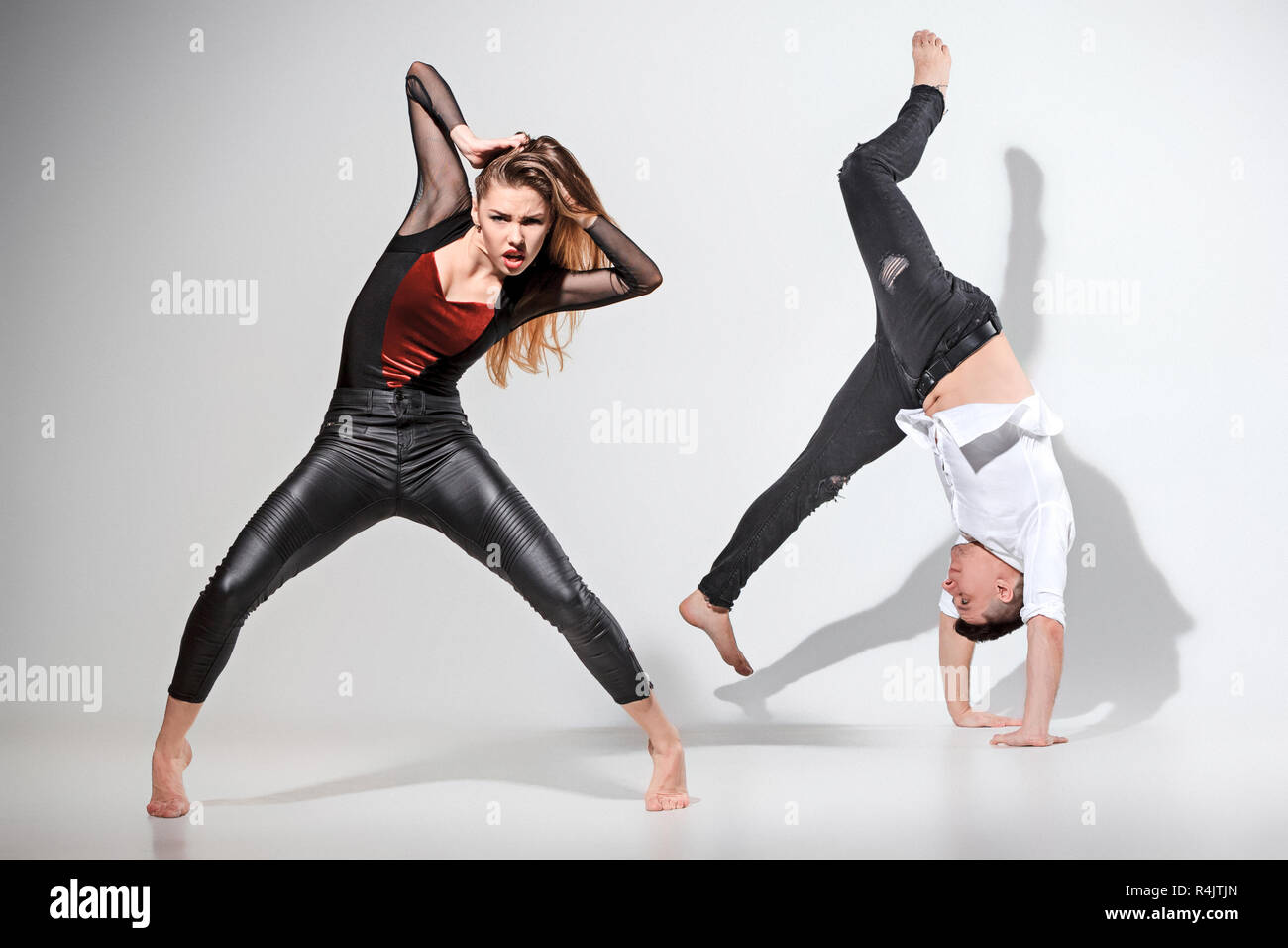 Two people dancing Stock Photo - Alamy