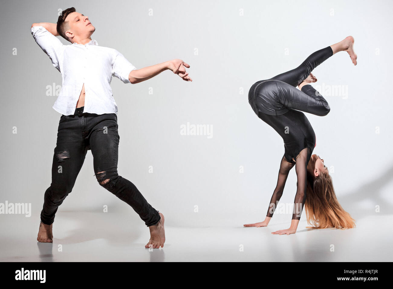 Two people dancing Stock Photo - Alamy