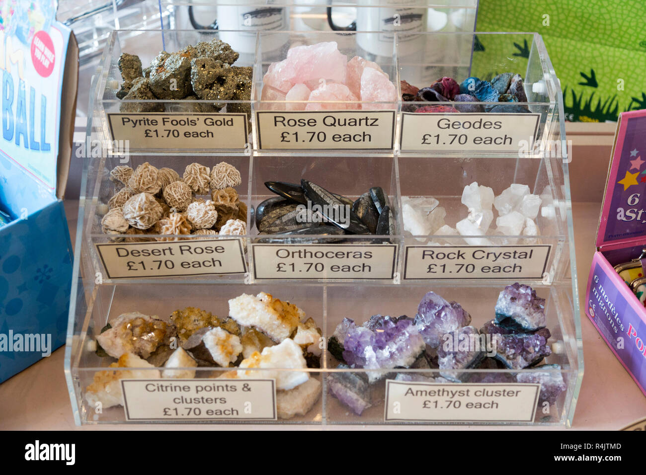 Geological samples specimens display on sale at Radstock museum ...