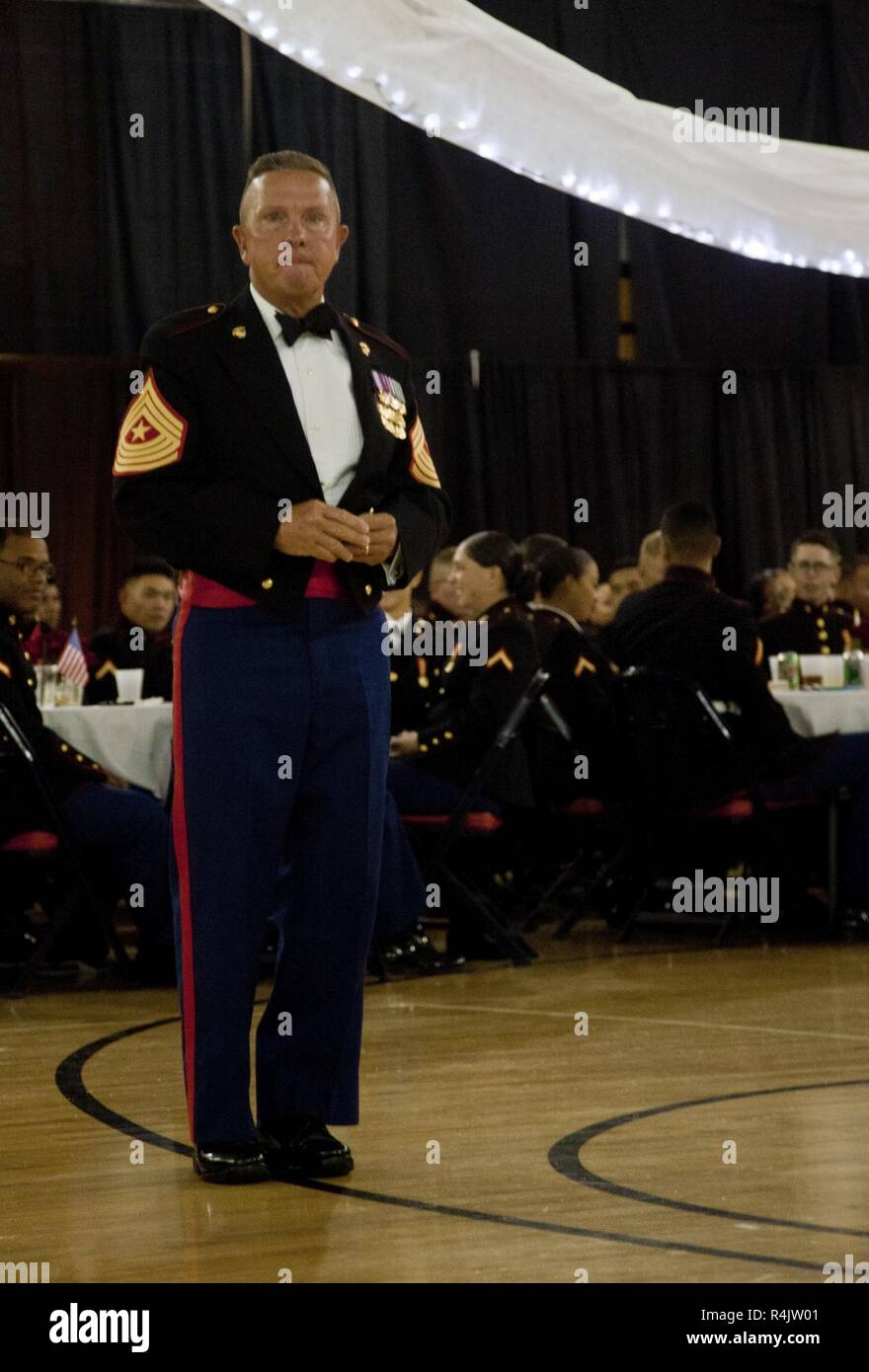 U.S. Marine Corps Sgt. Maj. Timothy P. Haney (retired) addresses ...