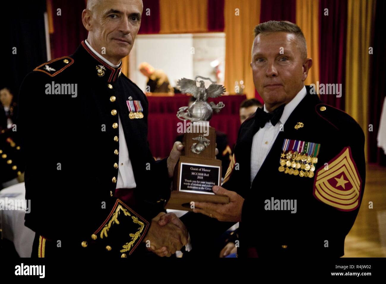 U.S. Marine Corps Col. J. L. Shelton Jr., Commanding Officer of Marine ...