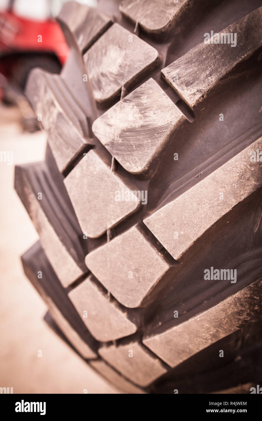 Big truck tire close-up Stock Photo - Alamy