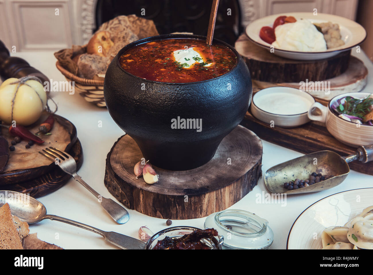 Castiron table hi-res stock photography and images - Alamy