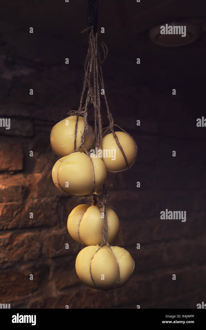 Domestic cheese ripening produced Stock Photo - Alamy