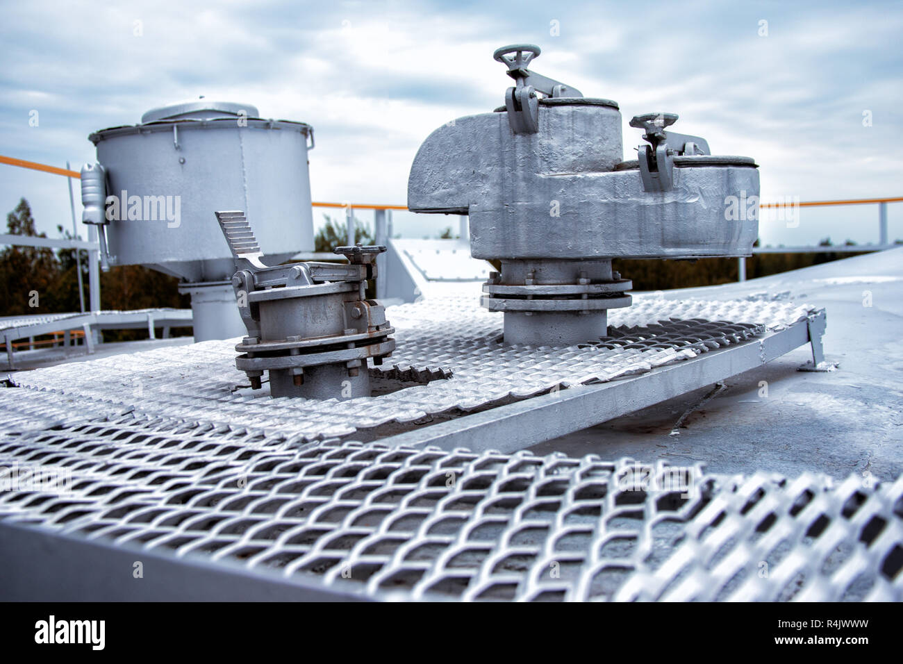 safety valve on the storage tank Stock Photo - Alamy