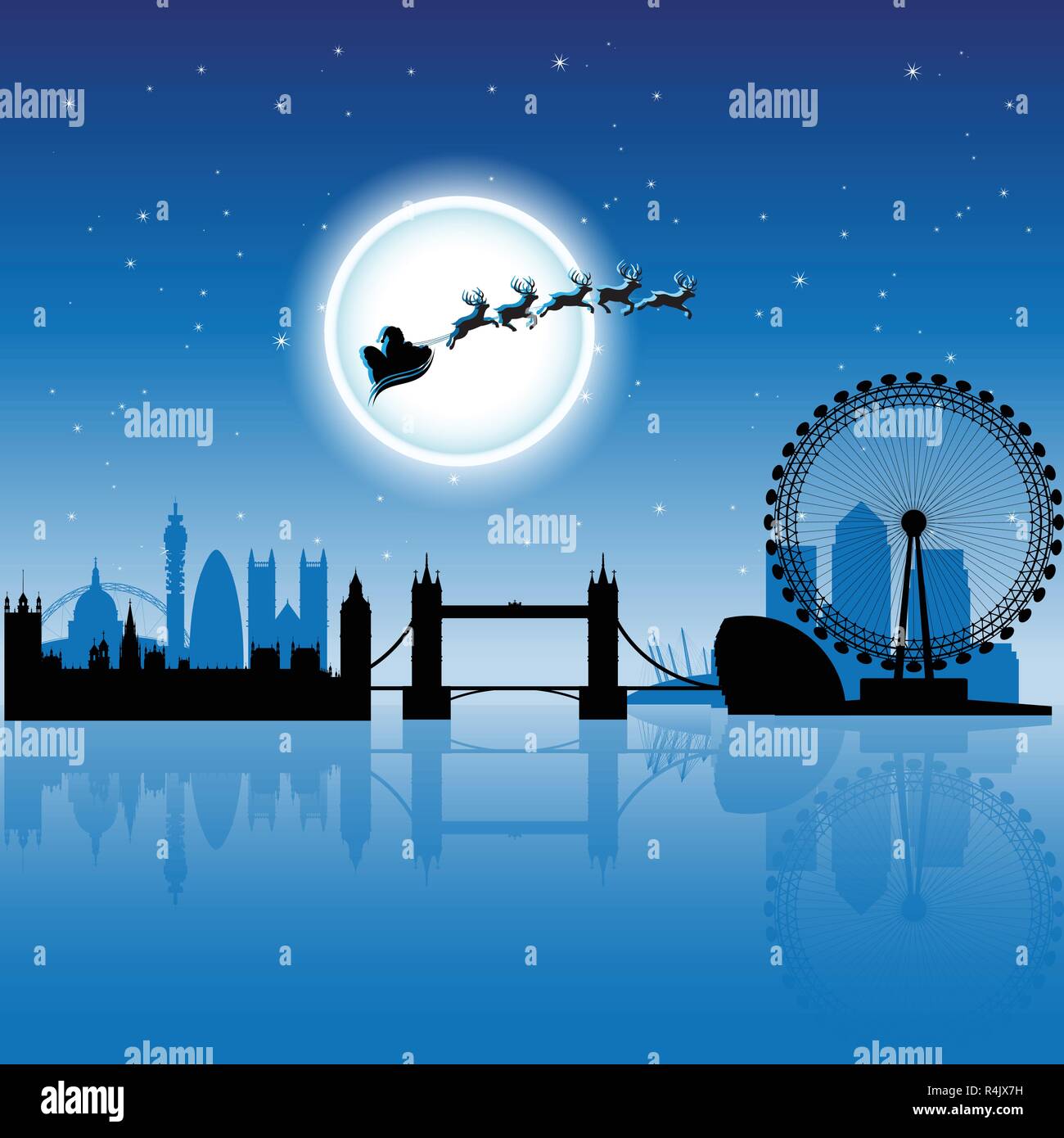 London santa Stock Vector Images - Alamy