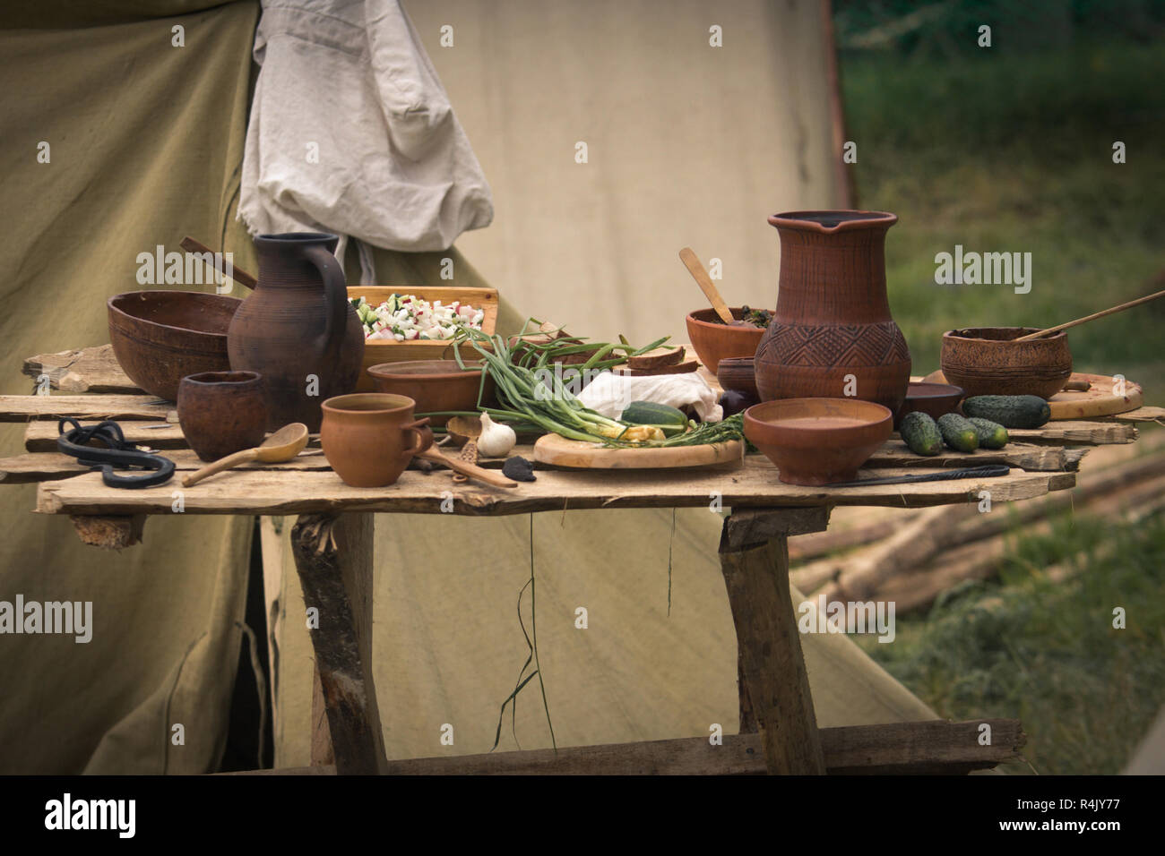 Still life from ancient clay pots Stock Photo - Alamy