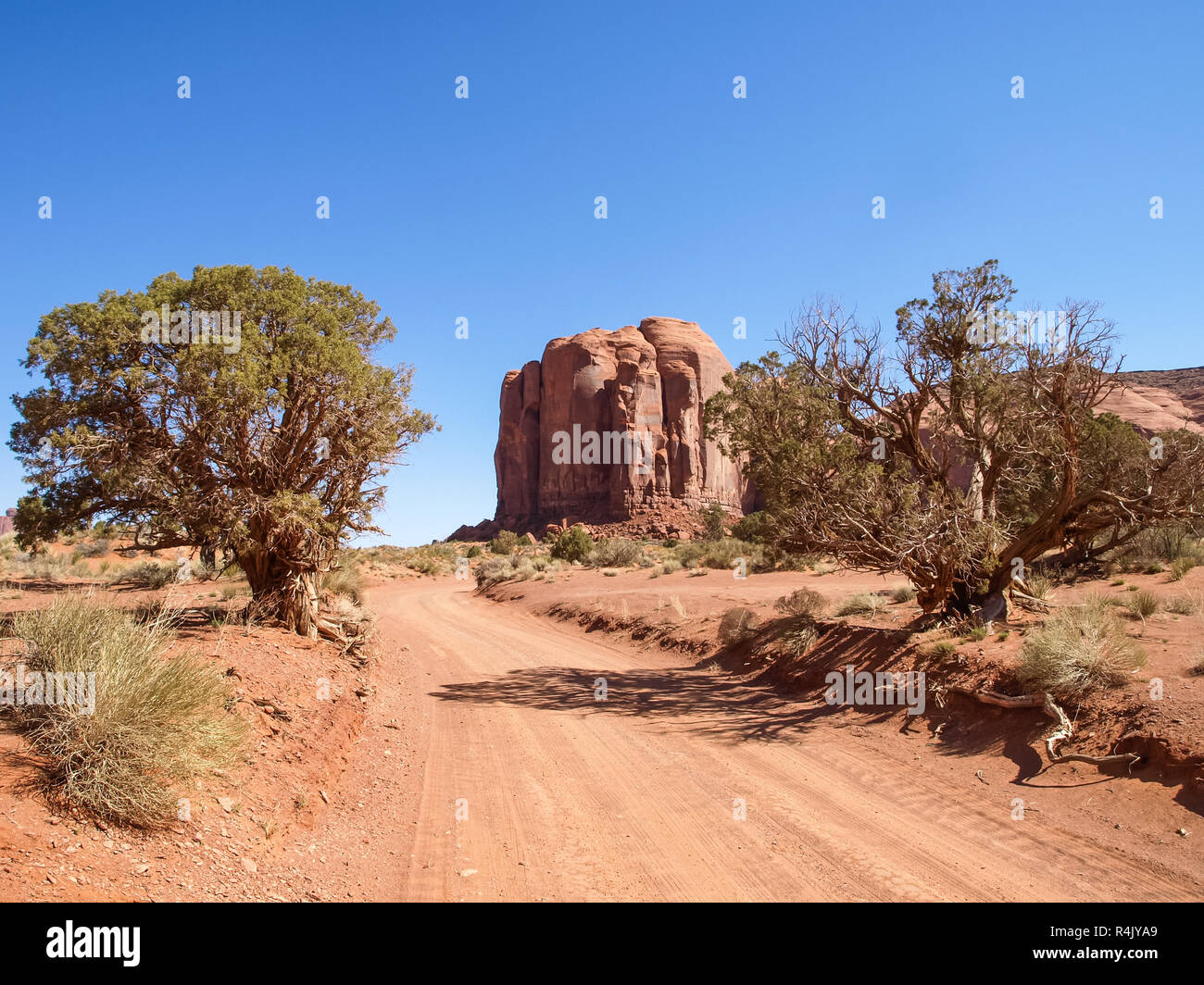 Landscape of the ancient rocks. Monument Valley, Arizona Stock Photo ...