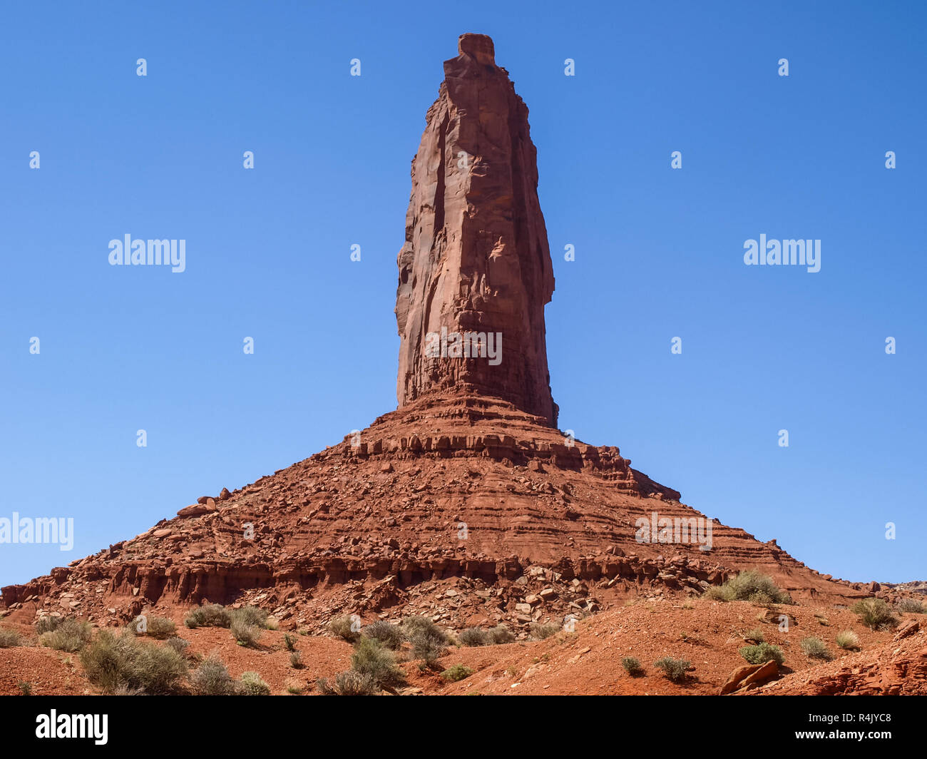 Landscape of the ancient rocks. Monument Valley, Arizona Stock Photo ...