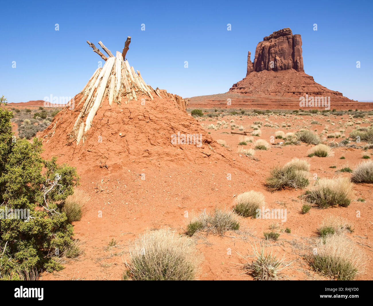 Landscape of the ancient rocks. Monument Valley, Arizona Stock Photo ...