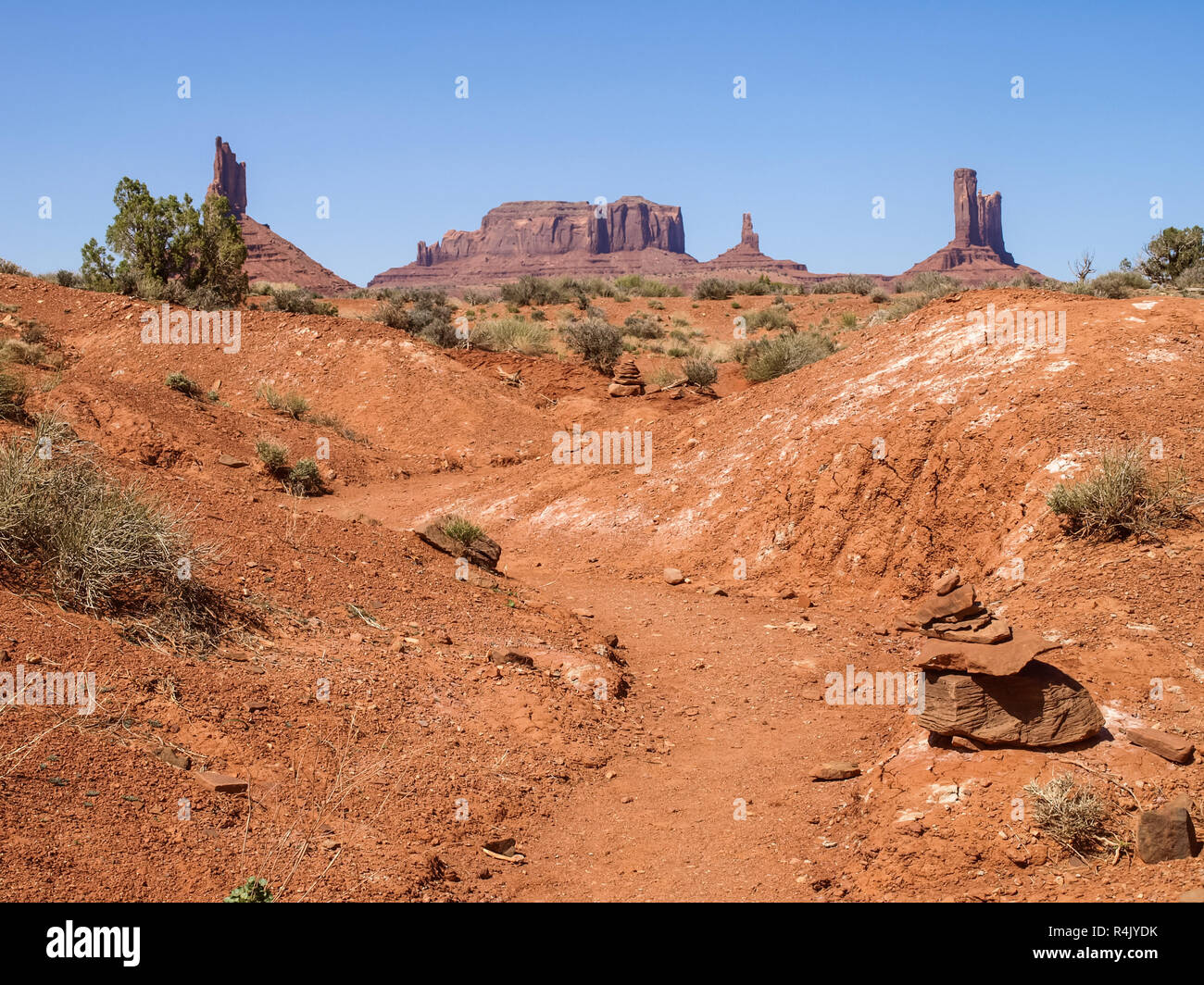 Landscape of the ancient rocks. Monument Valley, Arizona Stock Photo ...
