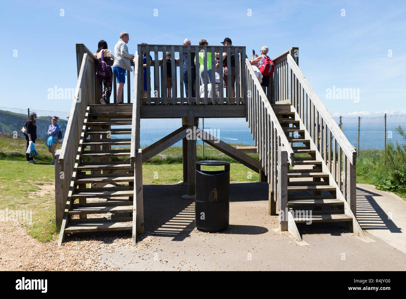 Person At Top Of Steps Of Beach High Resolution Stock Photography and ...