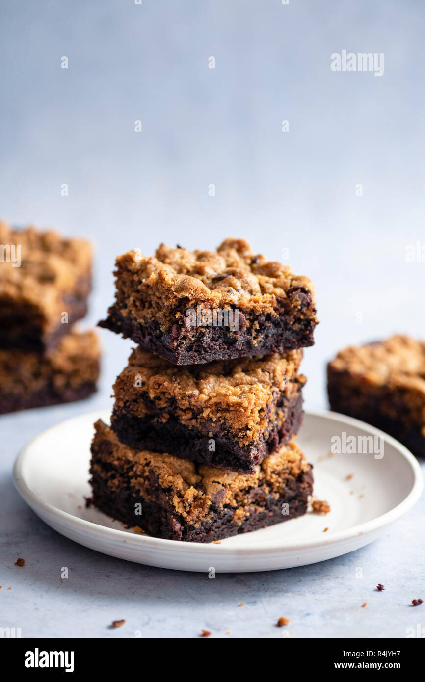 Brownie Cookie Stack Stock Photo - Alamy