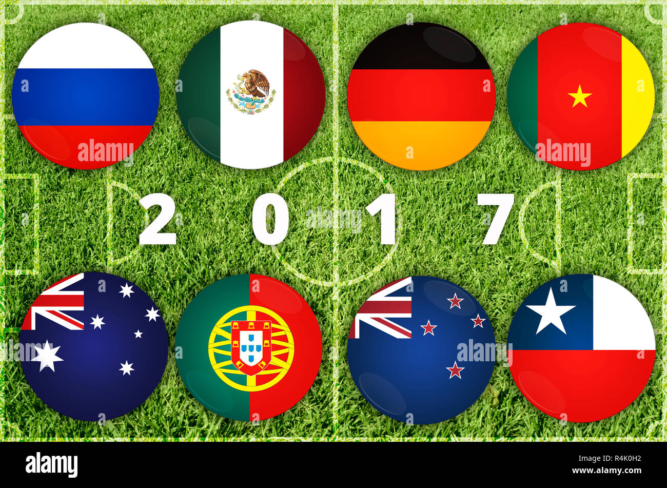 Confederations Cup countries Stock Photo - Alamy