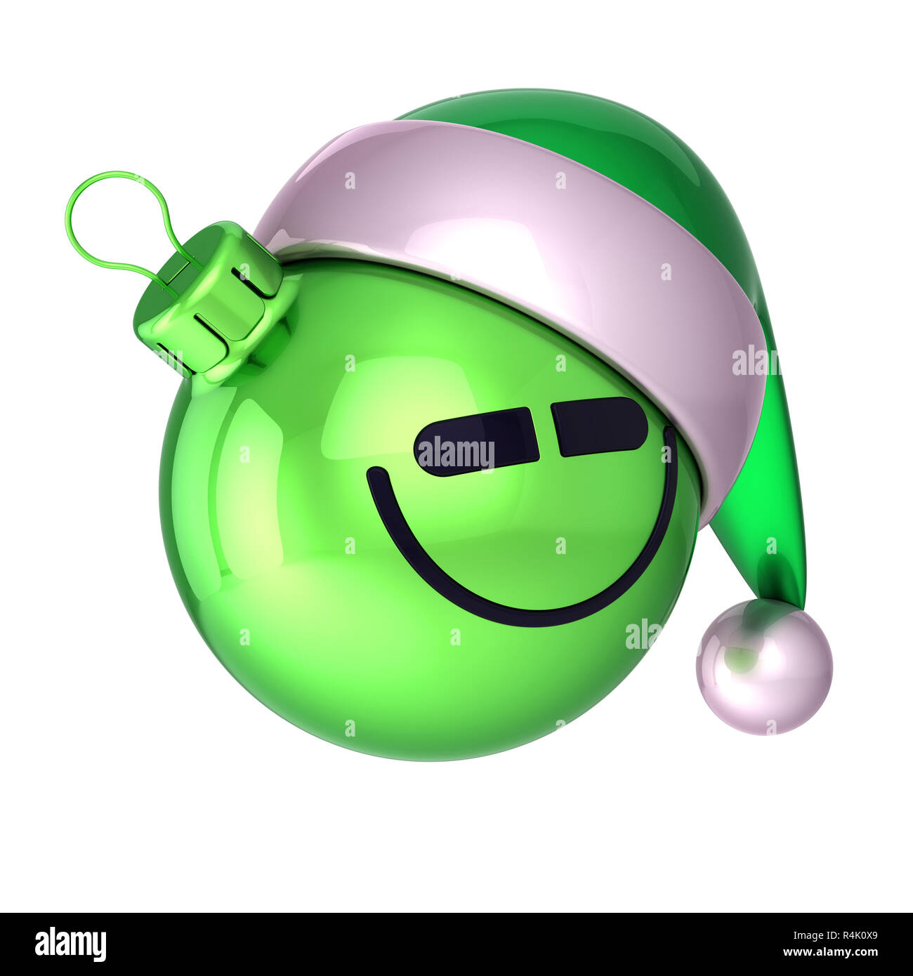 Emoticon Santa Claus Christmas ball hat smiling avatar decoration ...