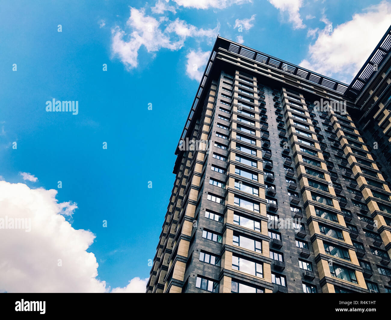 Top part of high-rise business building Stock Photo - Alamy