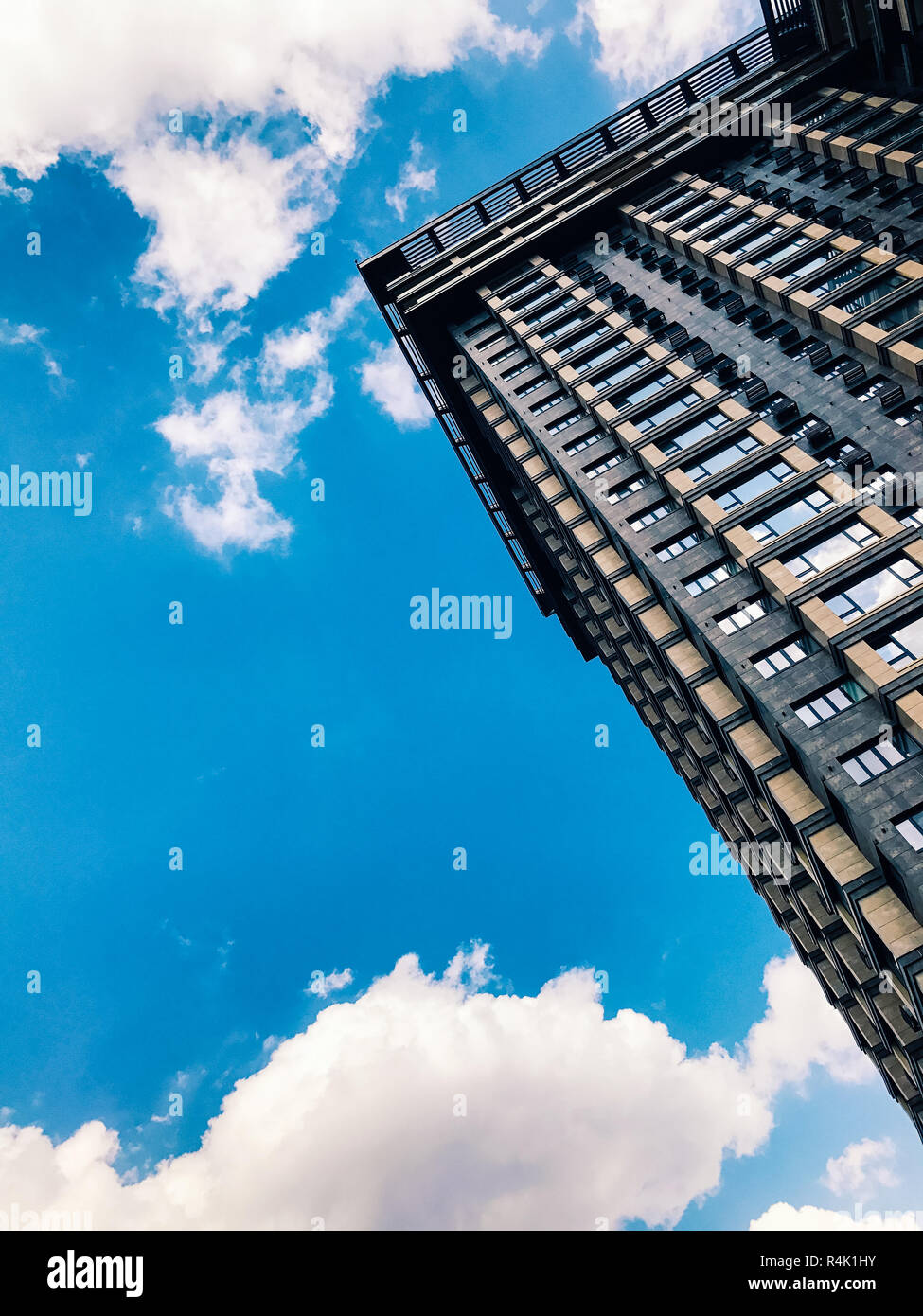 Top part of high-rise business building Stock Photo - Alamy