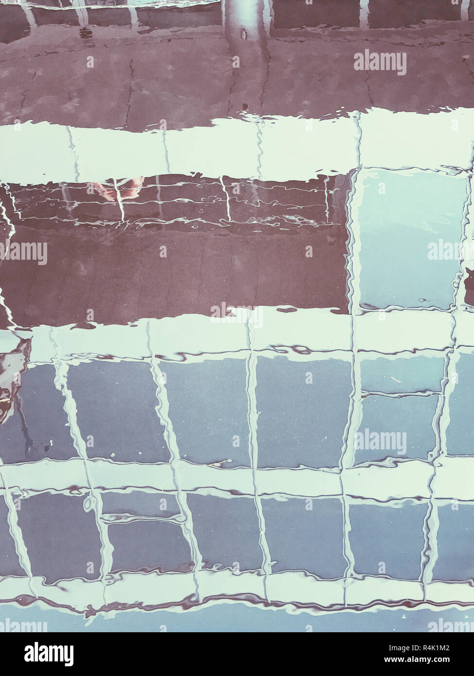 Reflection of ship in water Stock Photo - Alamy