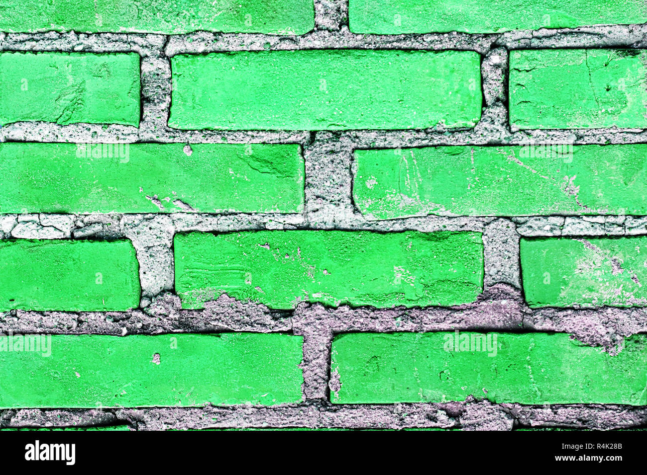 Stone green wall, a background Stock Photo - Alamy