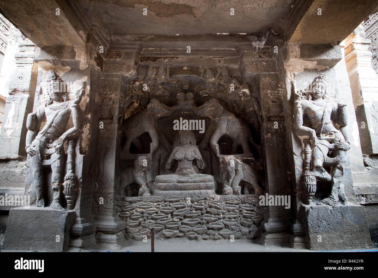 Ellora caves rock-cut monastery-temple cave complexes UNESCO World ...