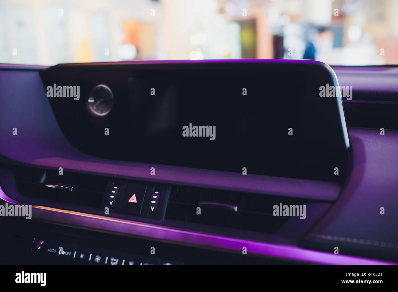 Transportation,technology and vehicle concept - man using car system ...