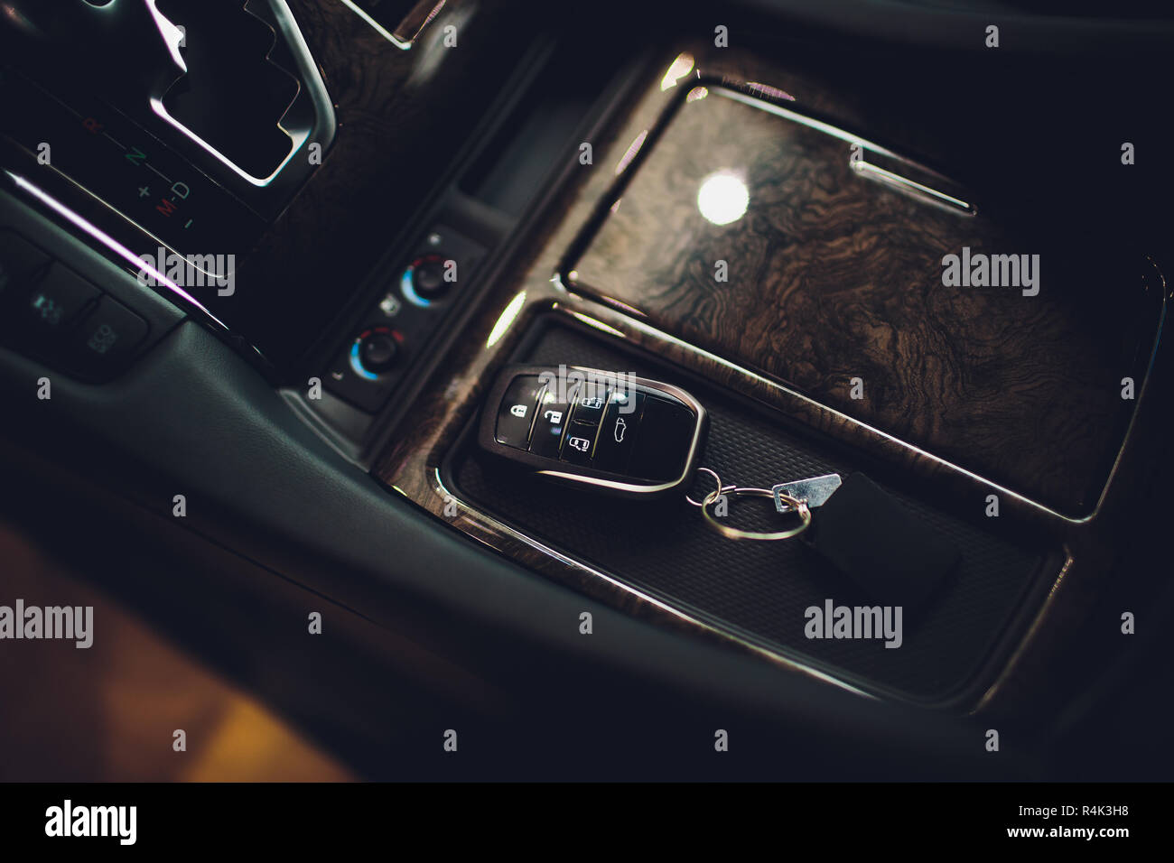 automatic transmission gear level with double-clutch. modern interior ...