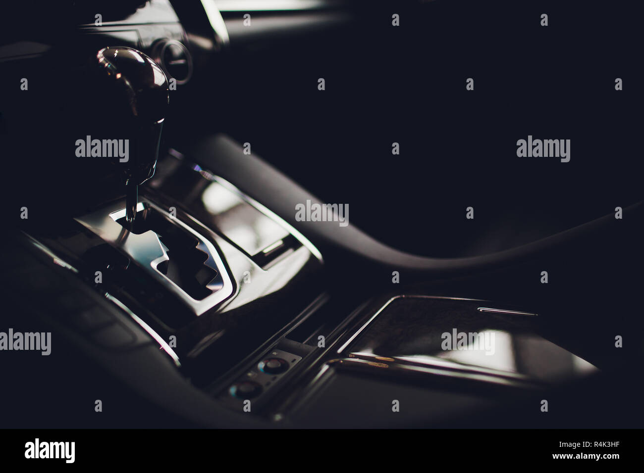 automatic transmission gear level with double-clutch. modern interior ...