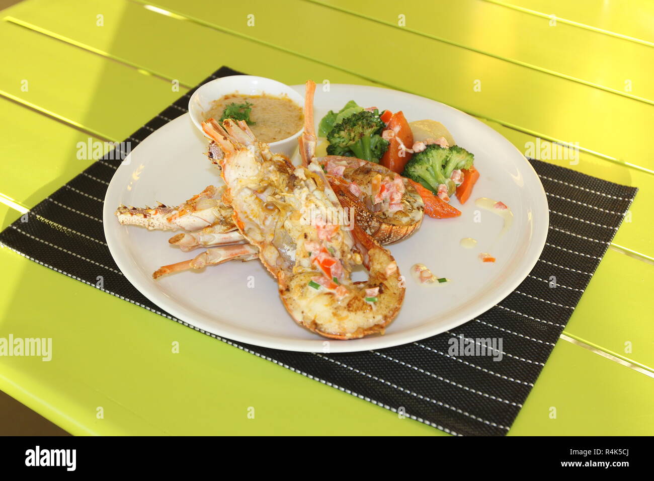 Restaurant menu. Dishes which give at restaurants. Salads, second ...