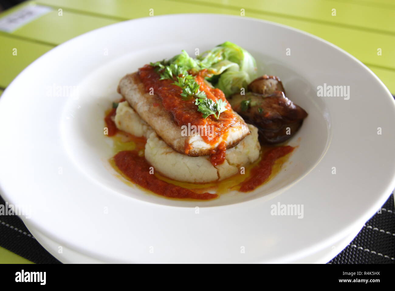 Restaurant menu. Dishes which give at restaurants. Salads, second ...