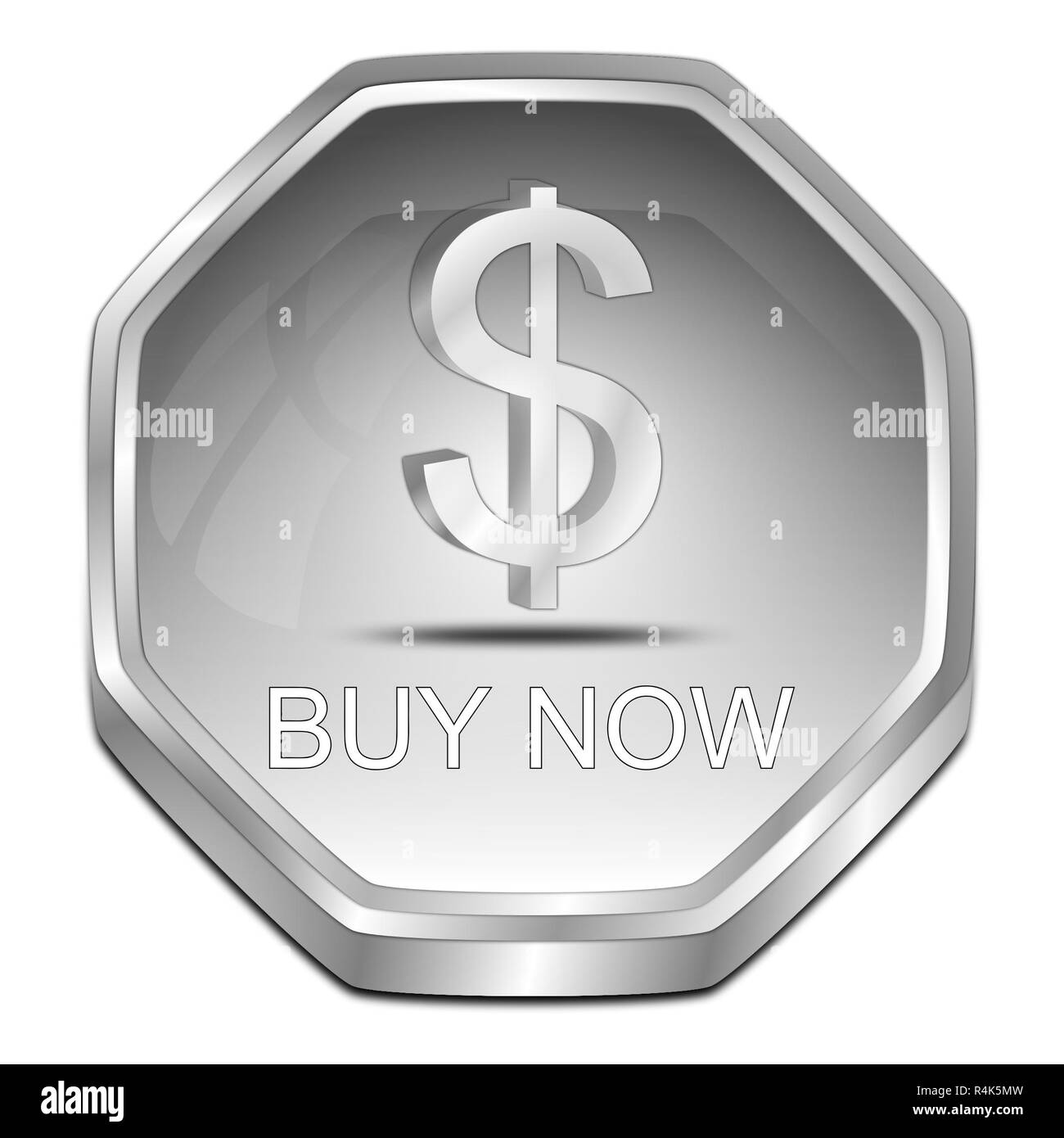 silver Buy now Button - 3D illustration Stock Photo - Alamy