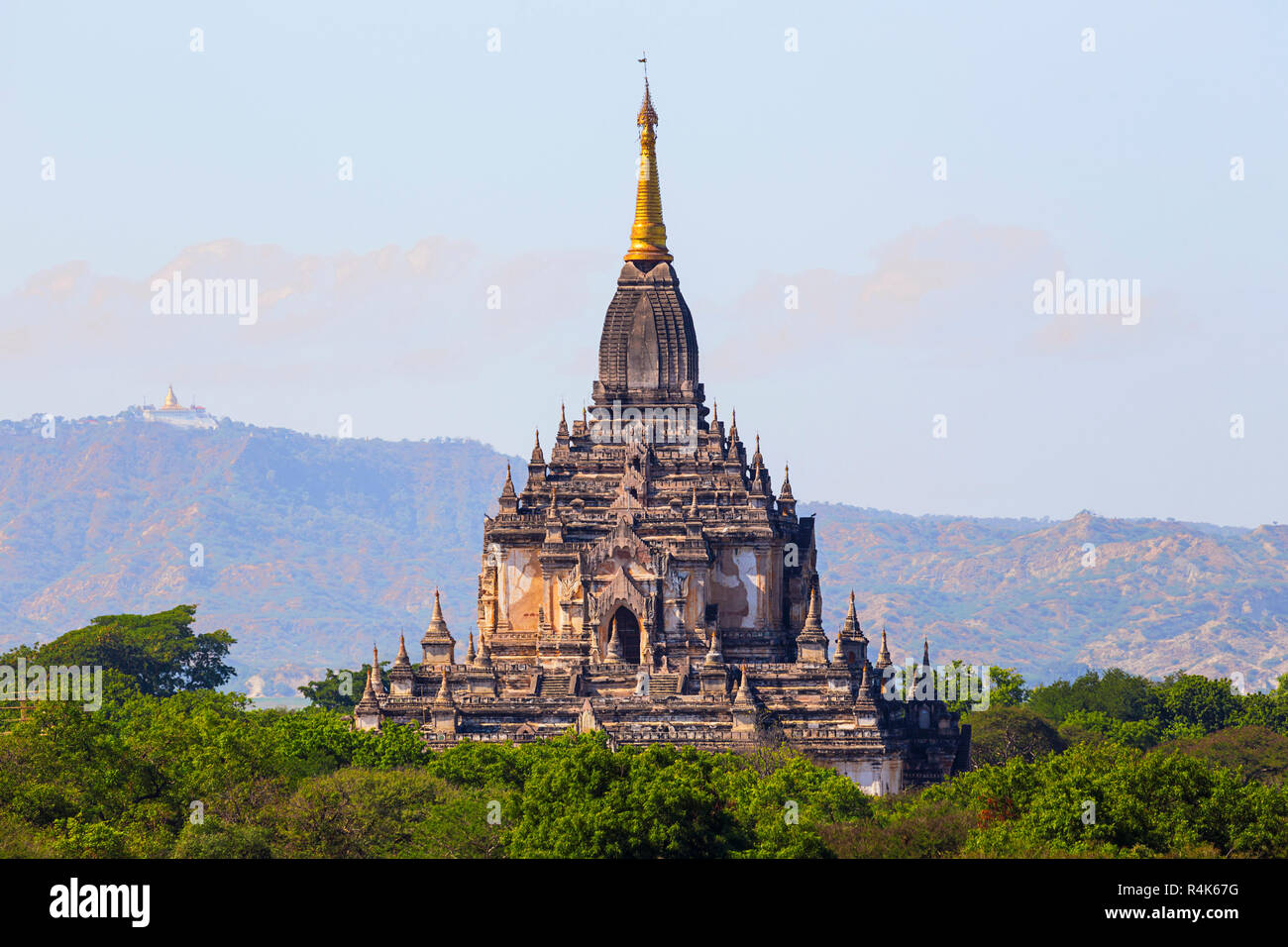 Bagan buddha tower at day Stock Photo - Alamy