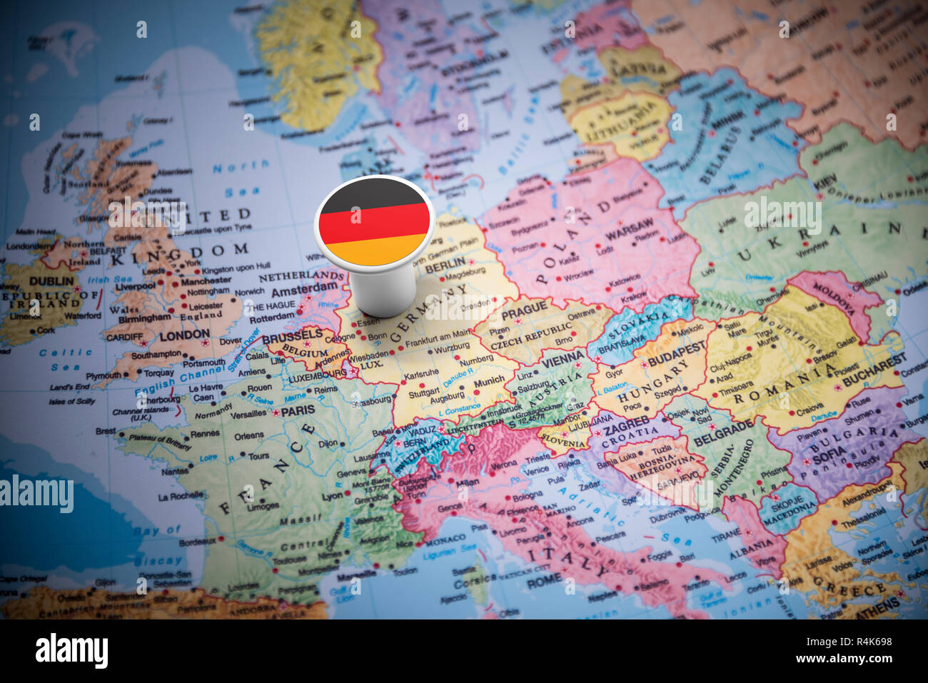 3d germany country map hi-res stock photography and images - Alamy