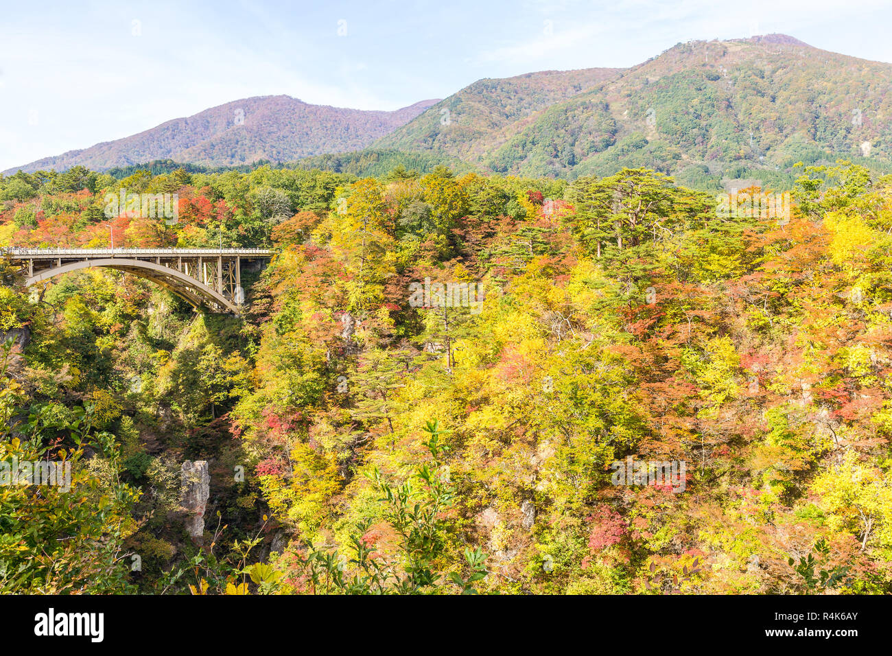 Naruko canyon with autumn foliage in Japan Stock Photo - Alamy