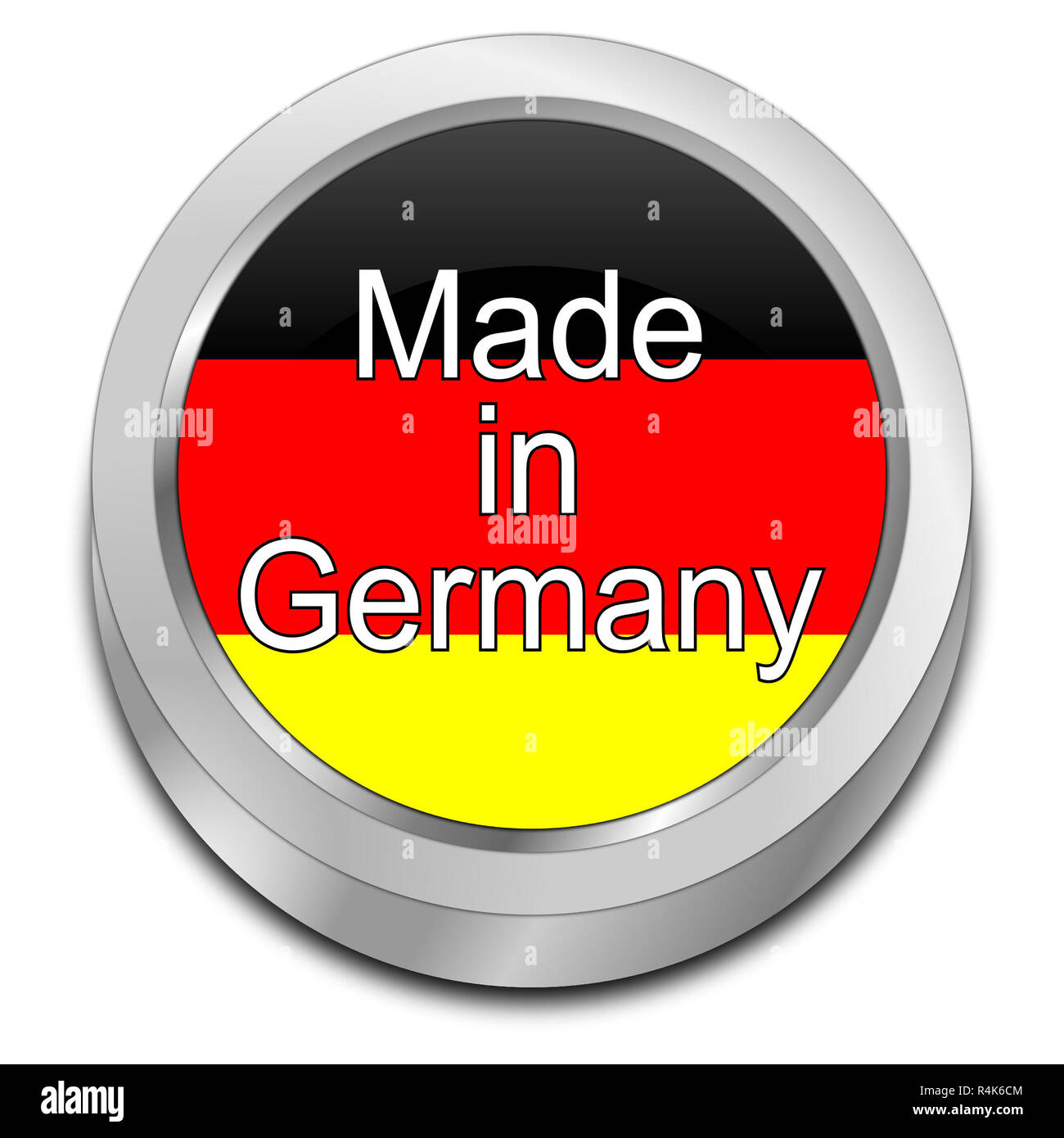 Made in Germany button - 3D illustration Stock Photo - Alamy
