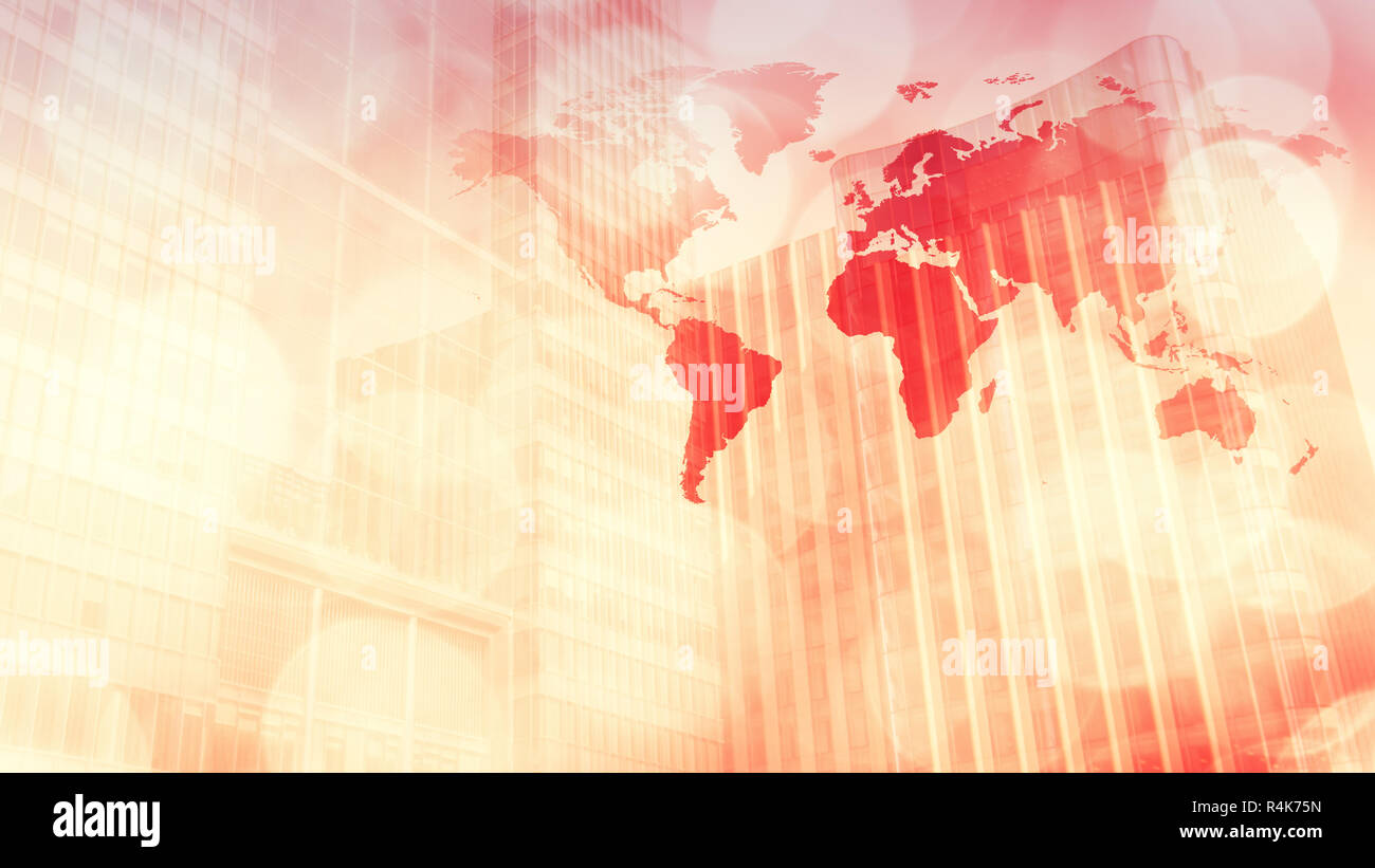World map international business travel Stock Photo - Alamy