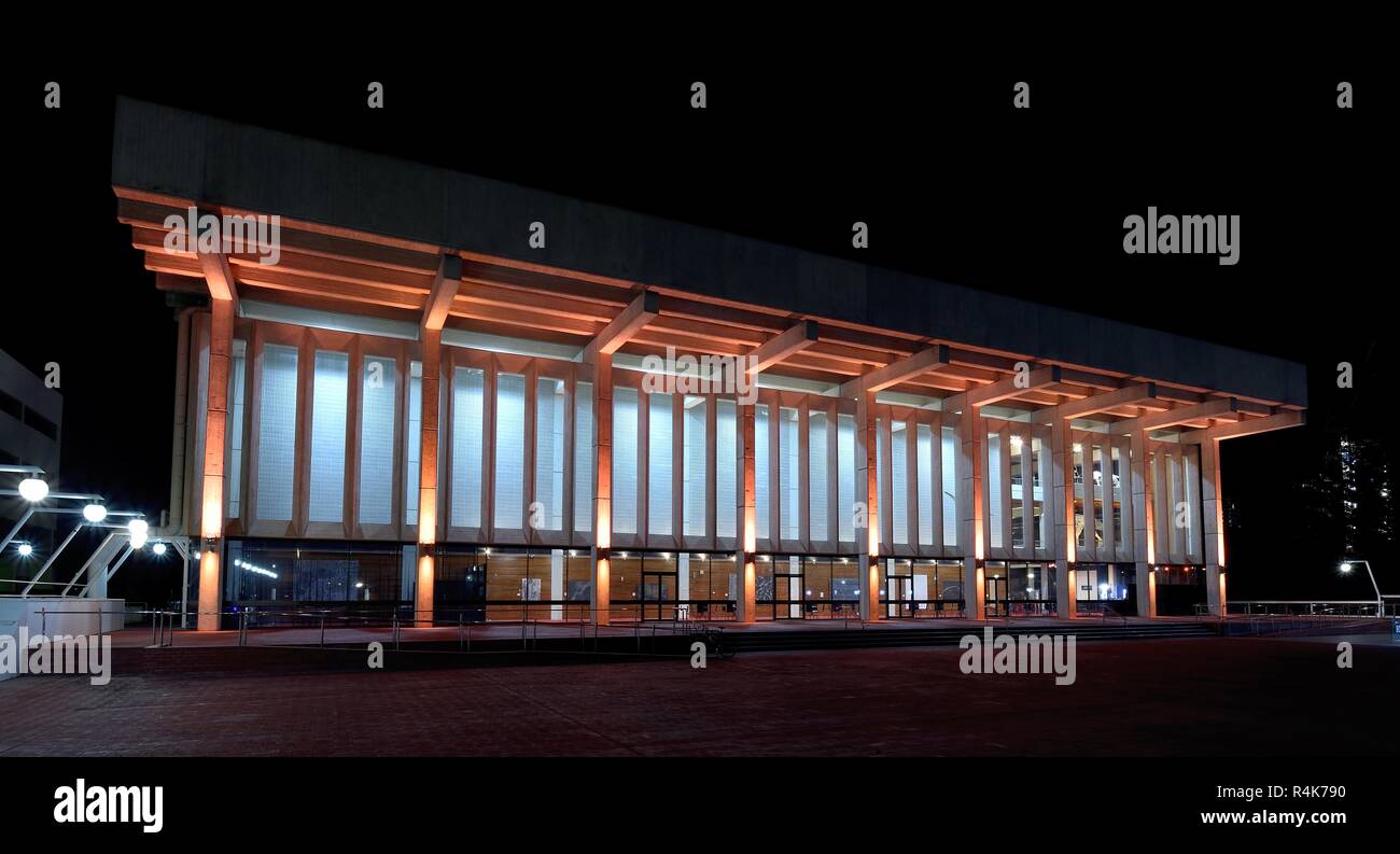 Perth Concert Hall at night Stock Photo - Alamy