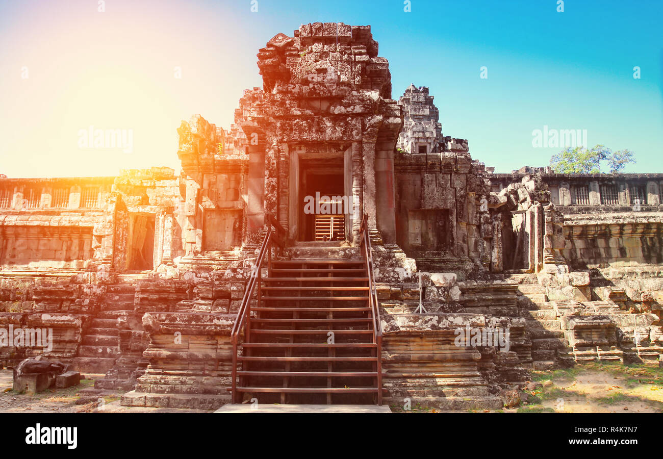 Ta Keo temple ruins is Khmer ancient temple in complex Angkor Wat in ...