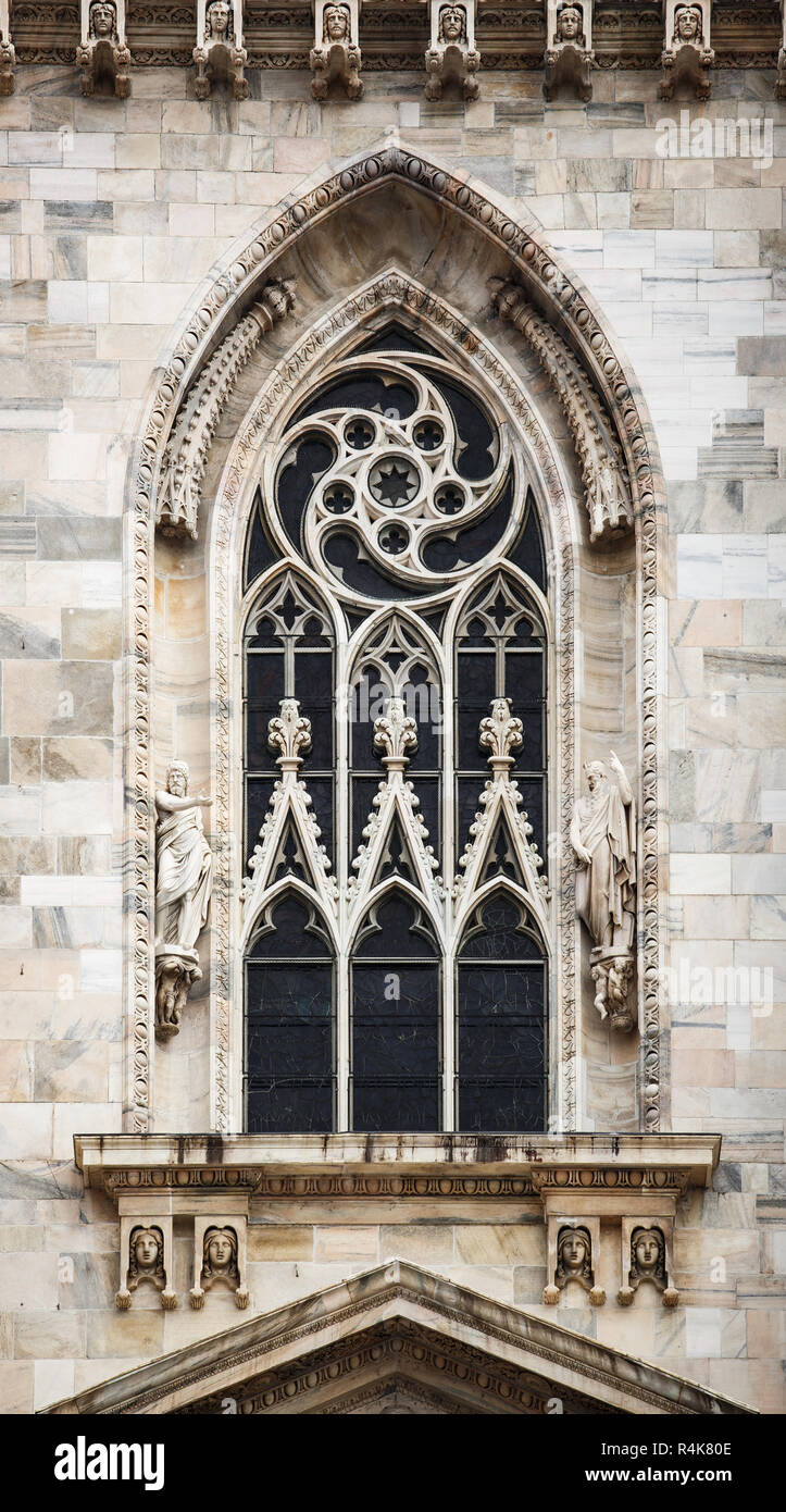 Cathedral church of Milan.Beautiful Italian temple dedicated to St Mary ...