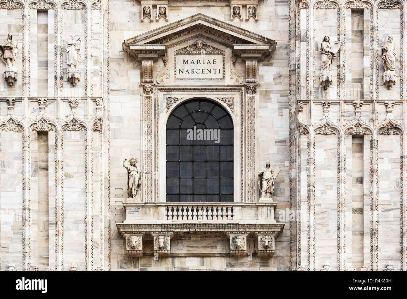 Cathedral church of Milan.Beautiful Italian temple dedicated to St Mary ...