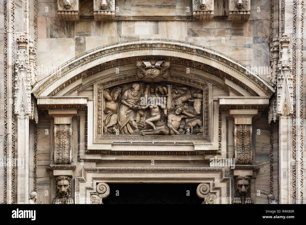 Cathedral church of Milan.Beautiful Italian temple dedicated to St Mary ...