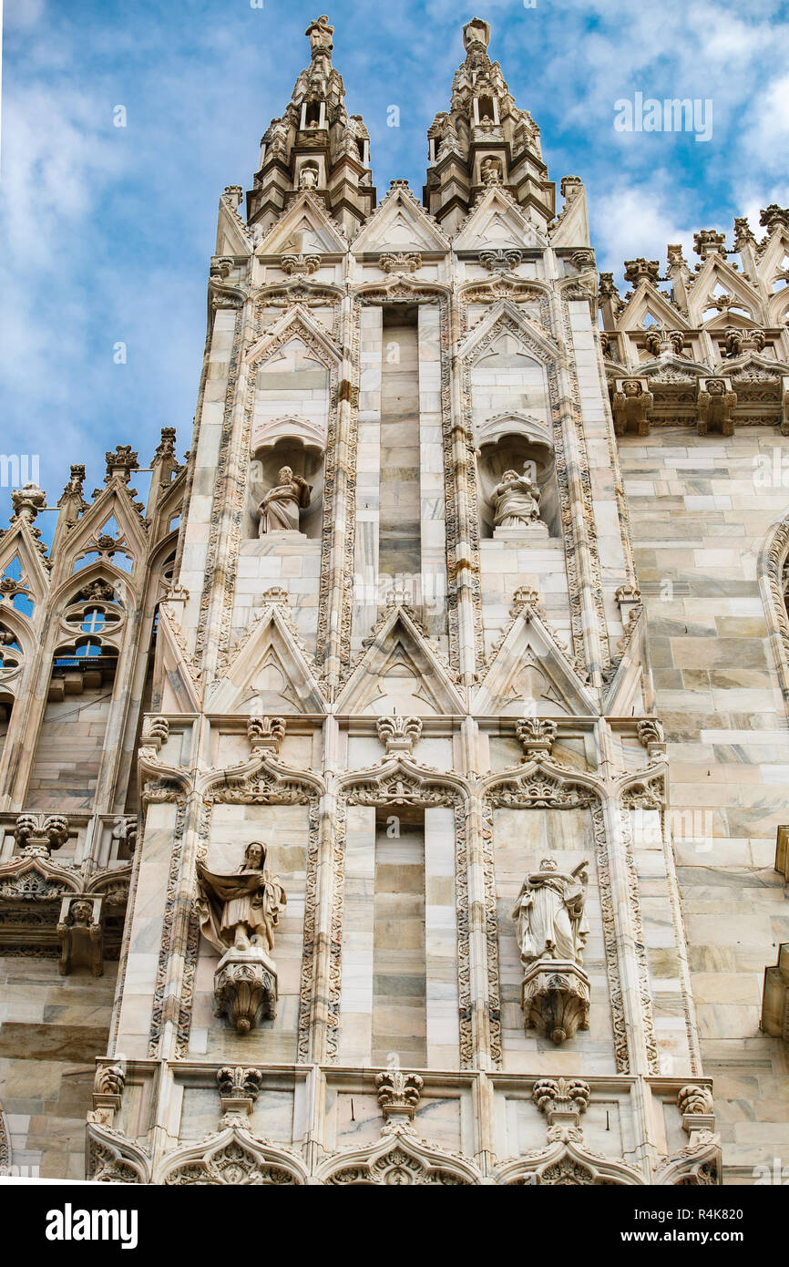 Cathedral church of Milan.Beautiful Italian temple dedicated to St Mary ...