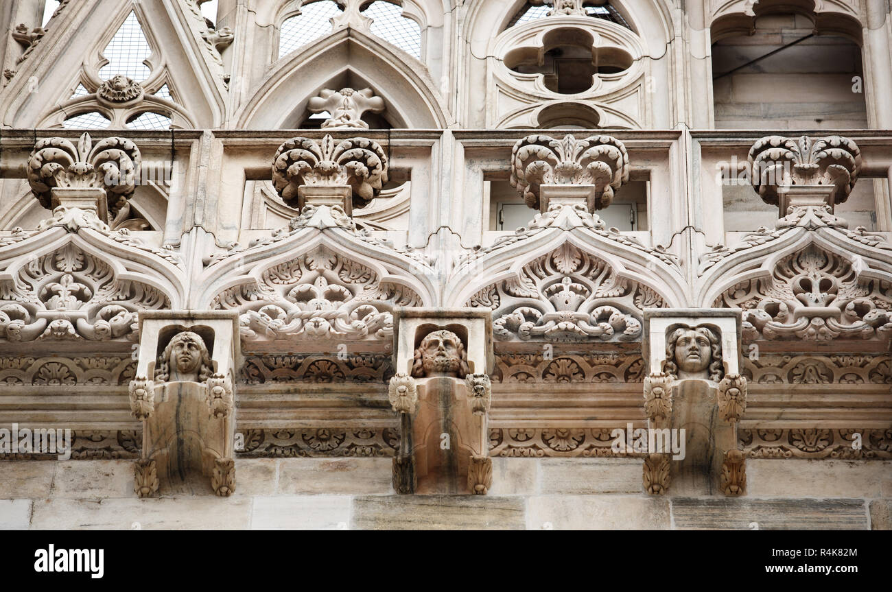 Cathedral church of Milan.Beautiful Italian temple dedicated to St Mary ...