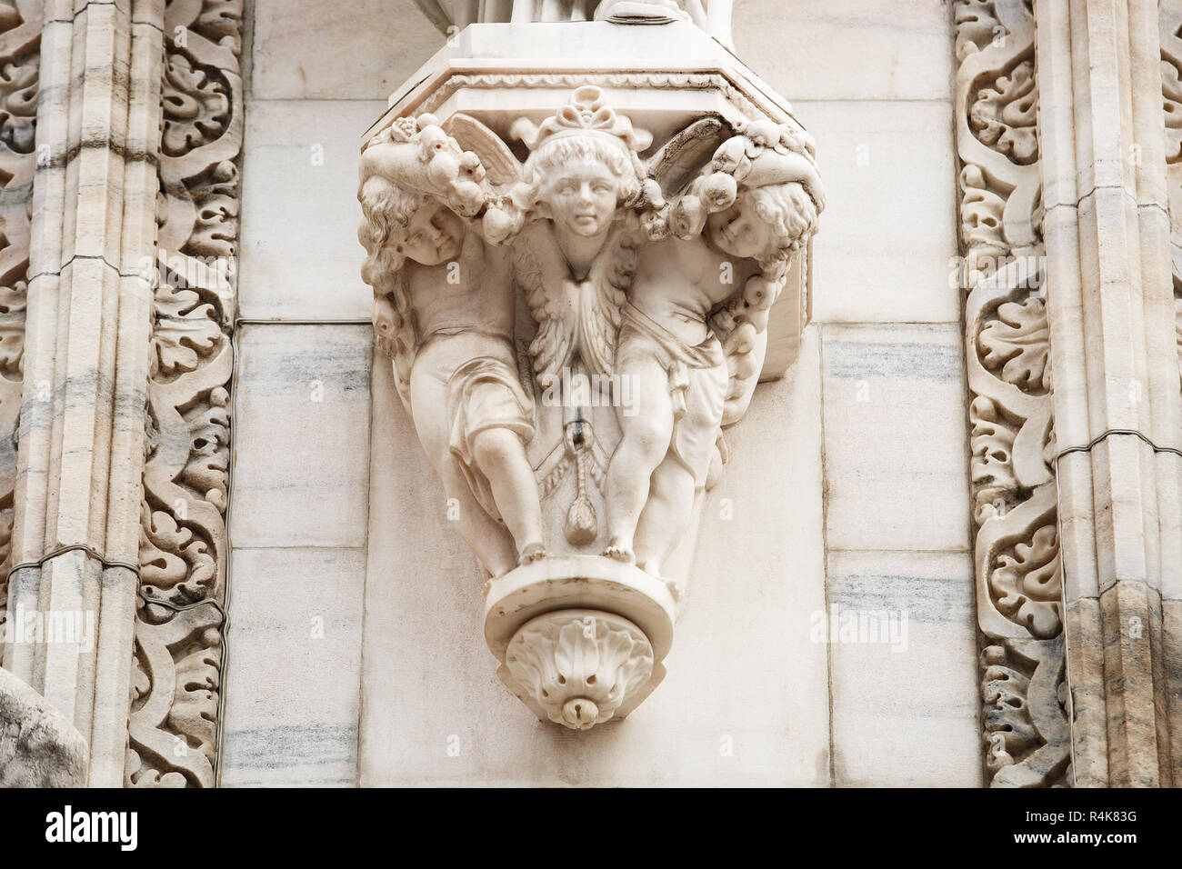 Cathedral church of Milan.Beautiful Italian temple dedicated to St Mary ...